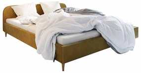 Manželská postel 180 cm Lon (zlatá) (bez roštu a úložného prostoru). 1047057