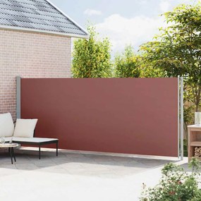 Zatahovací boční markýza 180x600 cm hnědá 317969