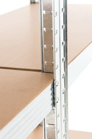 Sada 2 ks zásuvný regál G 90x40x180 cm – stříbrná