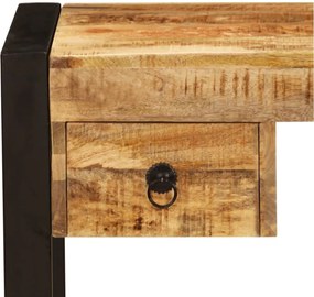 Psací stůl se 2 zásuvkami - masivní mangovník | 110x50x77 cm