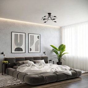 Sollux Lighting Lustr LEVAR 8 černý