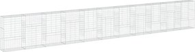 Gabionový koš s víkem 1 100 x 50 x 150 cm pozinkované železo 3295164