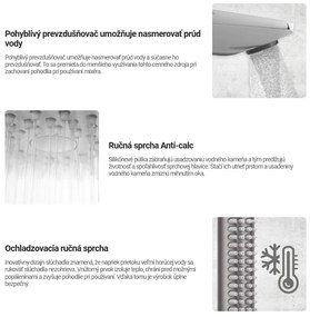 Deante Silia, 4-otvorová vanová baterie s ruční sprchovou soupravou, ocelová, DEA-BQS_F14M