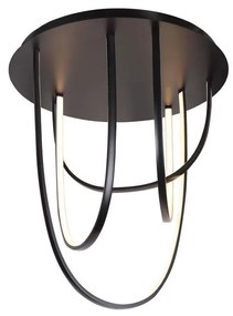Zambelis | Zambelis 1951 - LED Stmívatelný přisazený lustr LED/80W/230V černá | UN0724