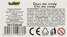 WIKY Loď do vody 20 cm / Na natažení / Plast / 2 barvy / od 3 let