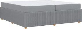 Rám postele Světle šedá 200 x 200 cm textil 3398431