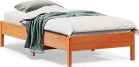 vidaXL Rám postele 75 x 190 cm masivní borové dřevo [842730] Barva: Hnědá