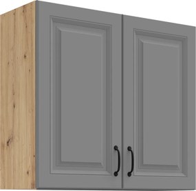 STILO ad | horní skříňka 80 G-72 2F s policemi | 80 cm | artisan/šedá