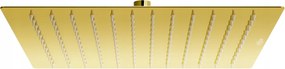 Sprchová dešťová hlavice MEXEN SLIM - čtvercová - 30x30 cm - zlatá, 79130-50