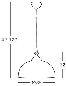 Kolarz 731.32.18 - Lustr na lanku NONNA 1xE27/75W/230V modrá