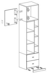 Meblar Regál Mobi MO-6 L/P