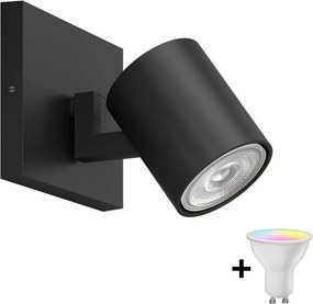 Philips - LED RGBW Stmívatelné bodové svítidlo RUNNER 1xGU10/6,5W/230V černá