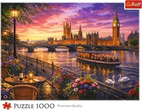 TREFL Puzzle Večer na Temži, Londýn / 1000 dílků / 68 x 48 cm