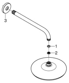 GROHE 26412000 - Hlavová sprcha TEMPESTA 210 286 mm lesklý chrom
