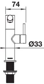 Blanco Alta II, stojánková kuchyňská baterie, šedá vulkán, BLA-527533