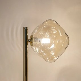 BRILAGI - Stojací lampa VULCANO 3xG9/8W/230V zlatá/kouřová béžová