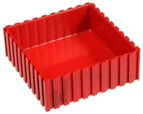 Plastová krabička na nářadí 35-100x100 mm, červená