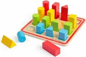 Bigjigs Toys Barevné vkládací tvary / od 1 let