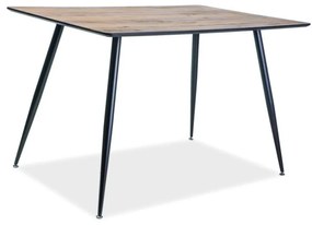 Jídelní stůl Remus 120 x 80 cm, ořech / černá