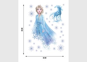 Dětská samolepka na zeď Disney Frozen – kreslené postavy | 65 x 85 cm | DDK2318