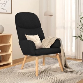 Relaxační křeslo černé textil 340996