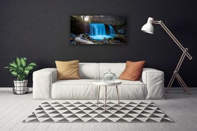 Obraz na plátně Slunce Vodopád Příroda 125x50 cm