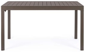 Zahradní rozkládací stůl galioso 135 (270) x 90 cm hnědý MUZZA