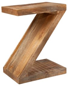 Noble Home Přírodní mangový odkládací stolek Big Z, 60 cm