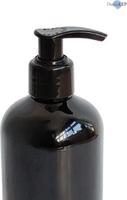 Dávkovač na mýdlo 300 ml černý s černou pumpičkou BELA