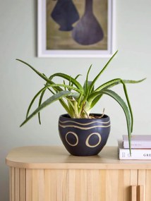 Kameninový květináč Magnus Waves 18,5 cm Bloomingville