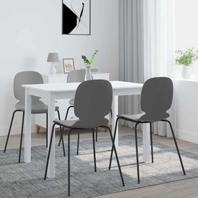 Jídelní stůl bílý 114 x 71 x 75 cm masivní kaučukovník 247362