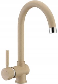 LAVEO Megalo, kuchyňský dřez 790x490x230 mm + dřezová baterie BKZ468K, béžová, SBEA411T