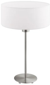 Eglo - LED  Stolní lampa TUNJA 1xE27/60W/230V 38,5 cm matný chrom/bílá