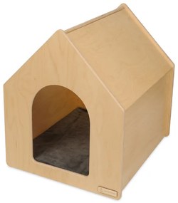 Animood Dřevěná bouda s matrací pro kočky i psy RICO Zvolte rozměr: L