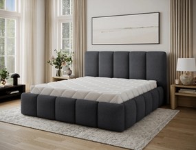 Postel Edvige + Dřevěný rám + plynový výtah + kontejner 180x200