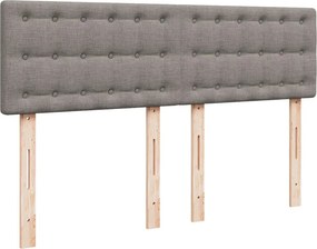 Box spring postel s matrací taupe 160x200 cm textil 3287137