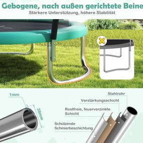 Costway Trampolína venkovní se žebříkem kulatá zahradní