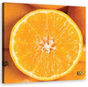Obraz na plátně, Oranžové makro - 30x30 cm
