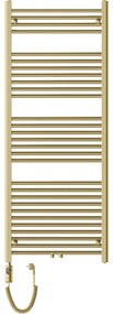 Mexen Mars, elektrické topné těleso 1500 x 600 mm, 600 W, zlatá lesklá, W110-1500-600-2600-50