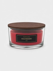 Sinsay - Vonná svíčka s dřevěným knotem Cranberry - burgundy