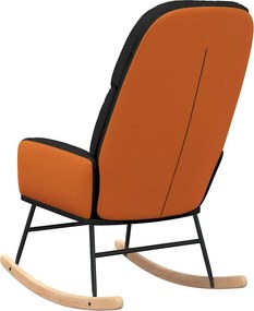 Houpací křeslo černé textil 341048