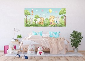 Dětská vliesová fototapeta na zed' Zvířecí Dýchánek | 170 x 75 cm | DFTDNH5513