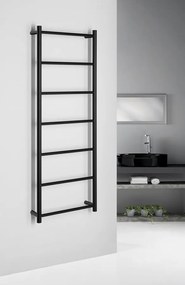 Sapho, SCHICK nástěnný držák ručníků, kulatý, černý matný, SH500B