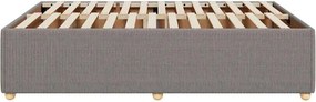 Rám postele bez matrace taupe 140 x 190 cm textil 3284939