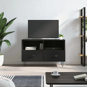 TV skříňka černá 80 x 36 x 50 cm kompozitní dřevo