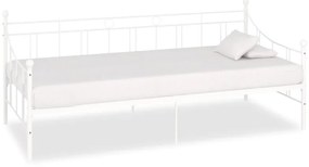 Rám denní postele bílý kov 90 x 200 cm,  284668 HangarStore.cz