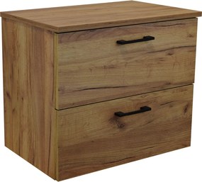 Comodo Koupelnová skříňka pod deskové umyvadlo Agria GO 60-HD- zlatý dub/zlatý dub