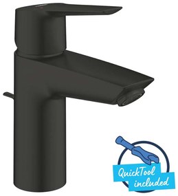 Grohe QuickFix Start - Umyvadlová baterie s výpustí, matná černá 242092432