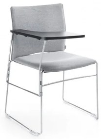 profim Konferenční židle ARIZ 570V Barva kostry šedá kostra (metallic) GALERIE - Čalounění profim LÁTKY 1, KOŽENKY 1 / CURA, MEDLEY, SPRINT, TONAL, XTREME, VALENCIA Se sklopným stolečkem
