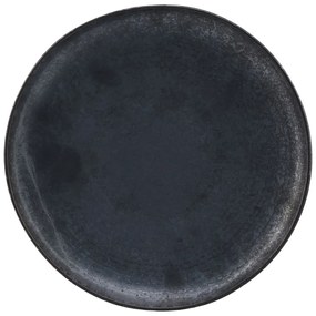House Doctor Mělký talíř PION 28,5 cm černá/hnědá